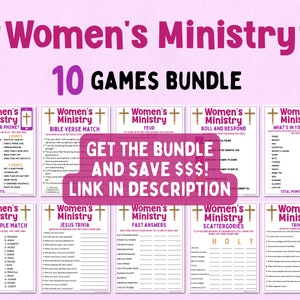 Women's Ministry Games Bundle | Bible Games | Church Games | Women's ...
