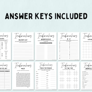Icebreaker Games Bundle | Group Activity | Office Games | Fun Printable ...