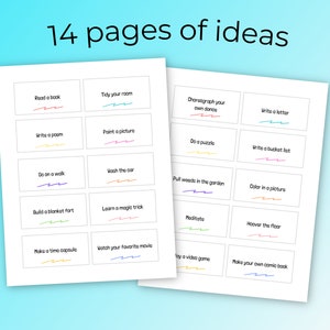 Boredom Jar Cards | I'm Bored Jar | Printable Kids Activity Ideas ...