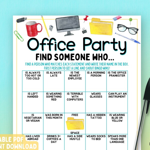 Find Someone Who Game - Etsy