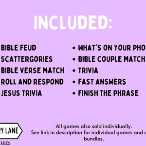 Bible Games Bundle | Bible Study Games | Church Games | Youth Group ...