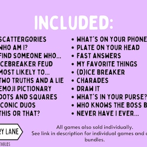 Icebreaker Games Bundle | Group Activity | Office Games | Fun Printable ...