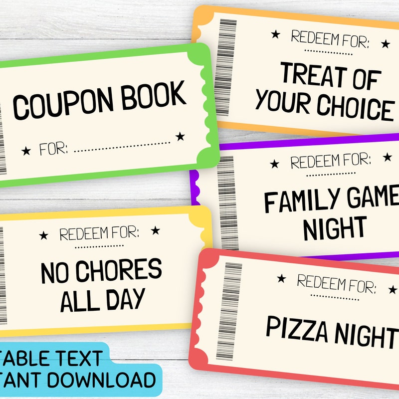 Coupon Template - Etsy