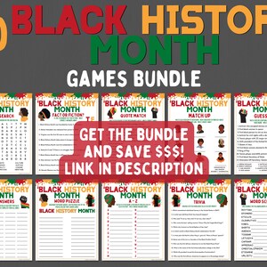 Black History Month Trivia Game | Black History Trivia Quiz Game | Fun ...
