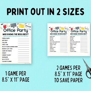 Office Party Who Knows the Boss Best Game | Work Party Game | Fun ...