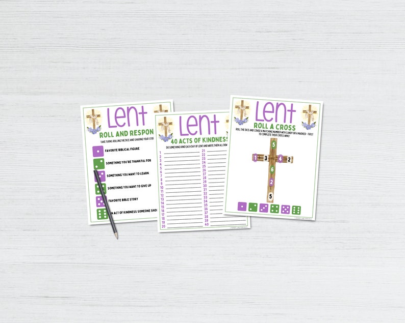Lent Games Bundle Lenten Games Lent Activities Lent Church Games Bible ...