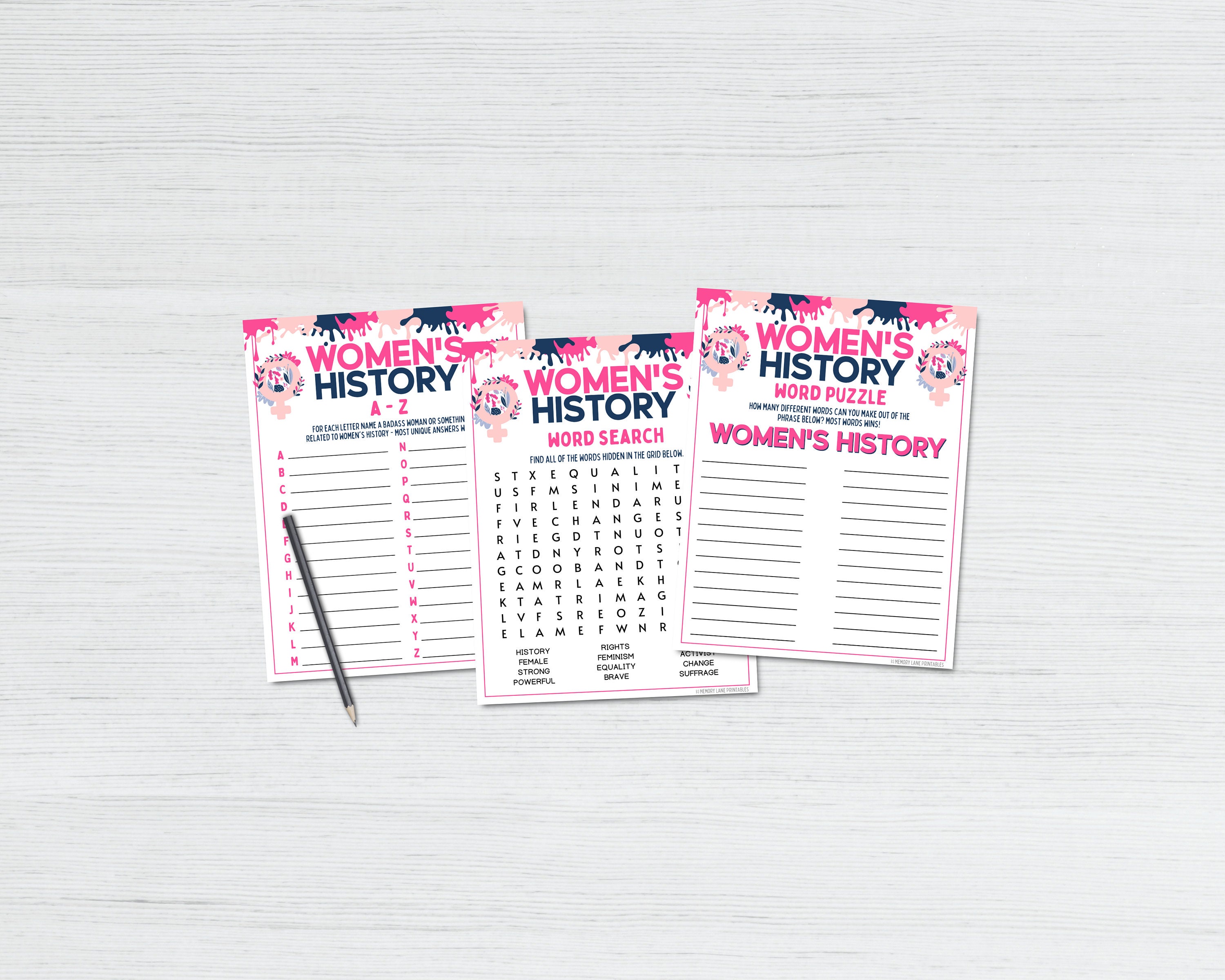 International Women's Day Games Bundle | Women's History Month Trivia ...
