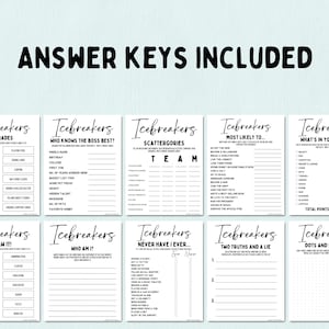 Icebreaker Games Bundle | Group Activity | Office Games | Fun Printable ...