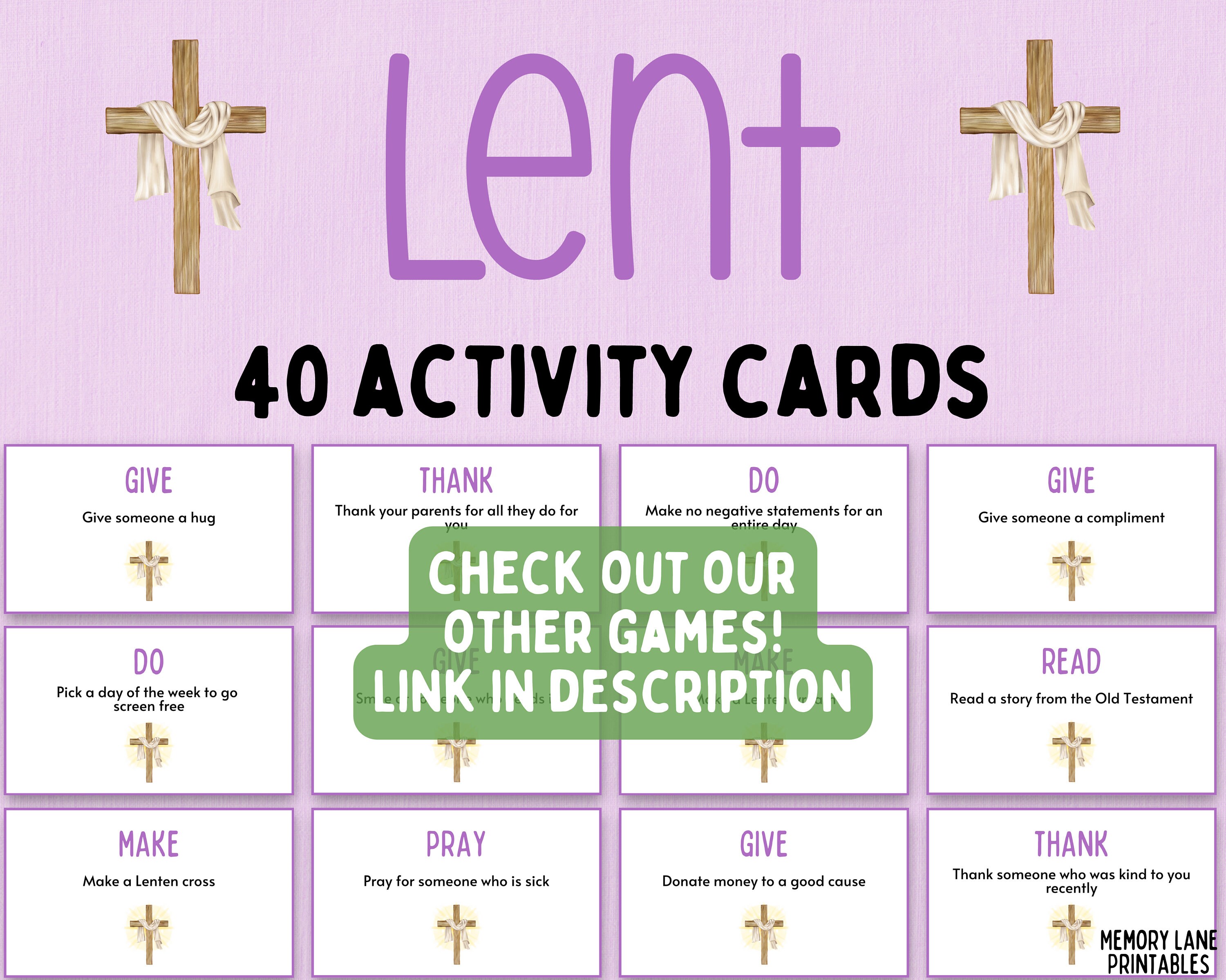 Lent Bible Verses Game | Lenten Games | Lent Activities | Lent Church ...