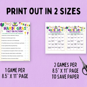 Mardi Gras Games Bundle | Mardi Gras Party Games | Fun Printable Games ...