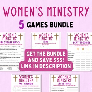 Women's Ministry Games Bundle Bible Games Church Games - Etsy