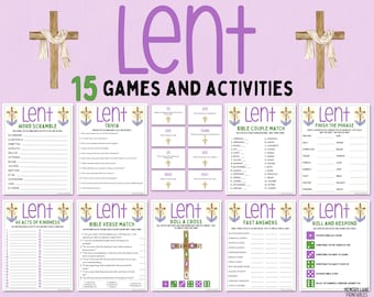Lent Bible Verses Game | Lenten Games | Lent Activities | Lent Church ...