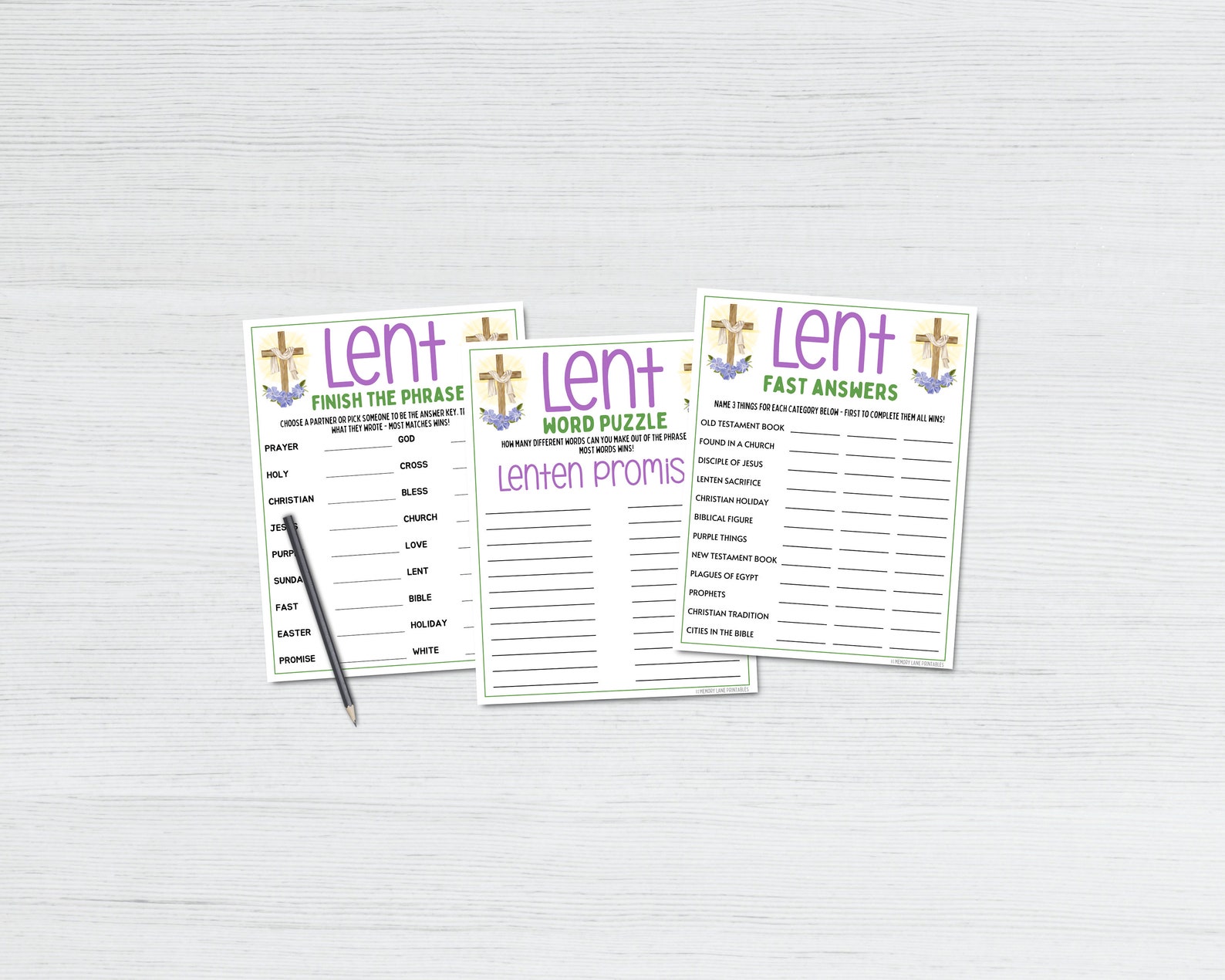Lent Games Bundle Lenten Games Lent Activities Lent Church Games Bible ...