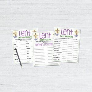 Lent Games Bundle | Lenten Games | Lent Activities | Lent Church Games ...
