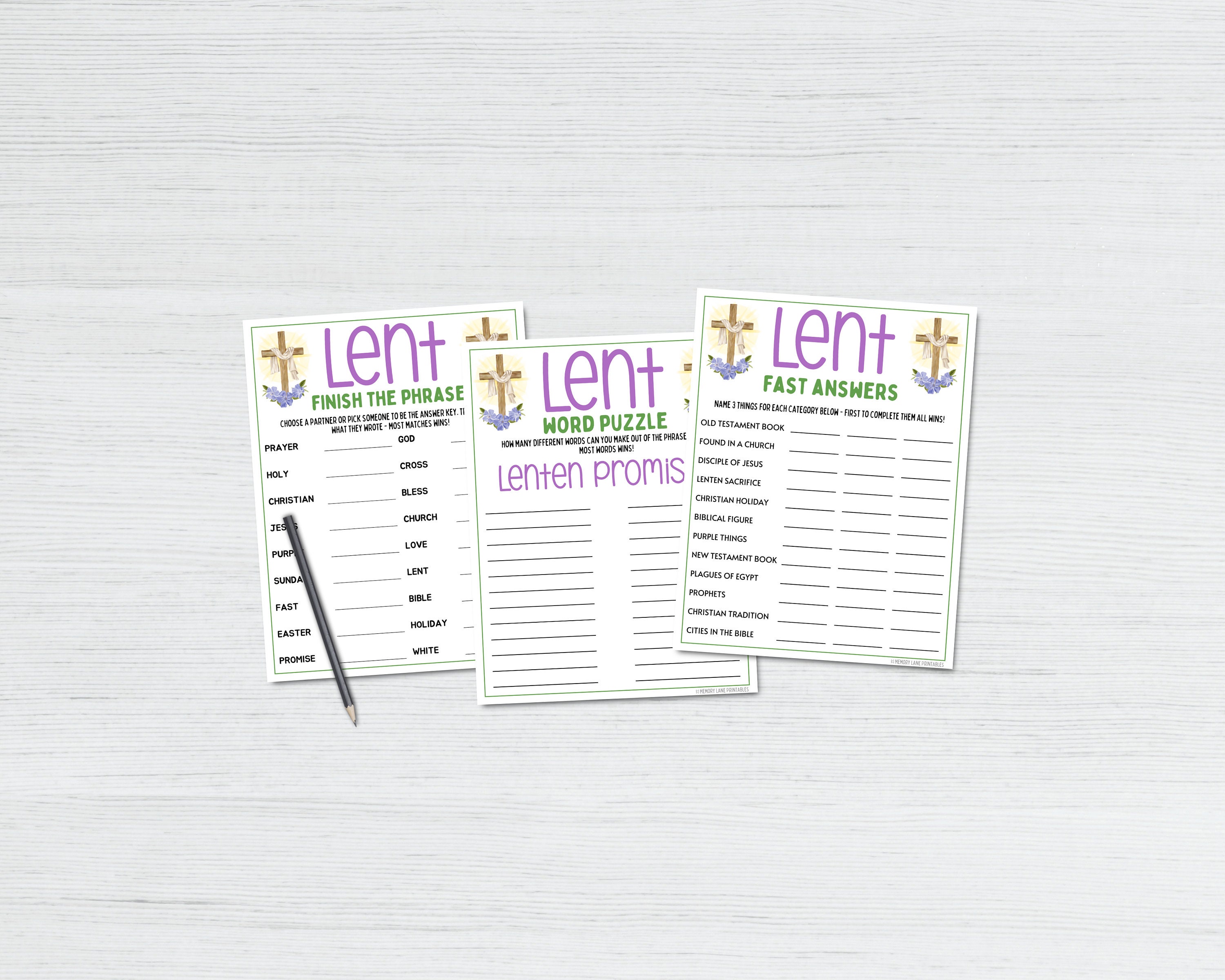Lent Games Bundle | Lenten Games | Lent Activities | Lent Church Games ...