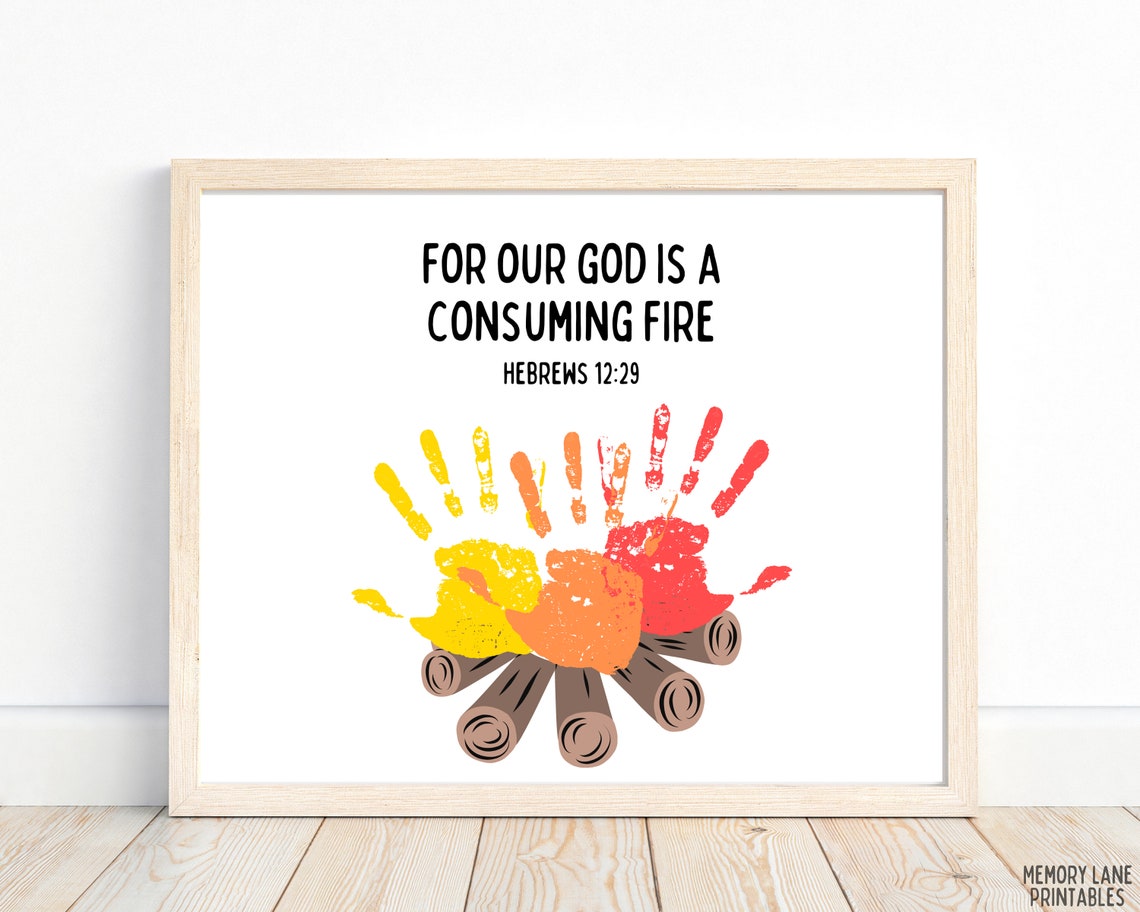 Bible Handprint Art Bible Handprint Craft Fun Printable Craft Sunday ...