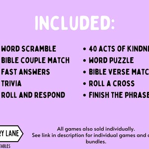 Lent Games Bundle | Lenten Games | Lent Activities | Lent Church Games ...
