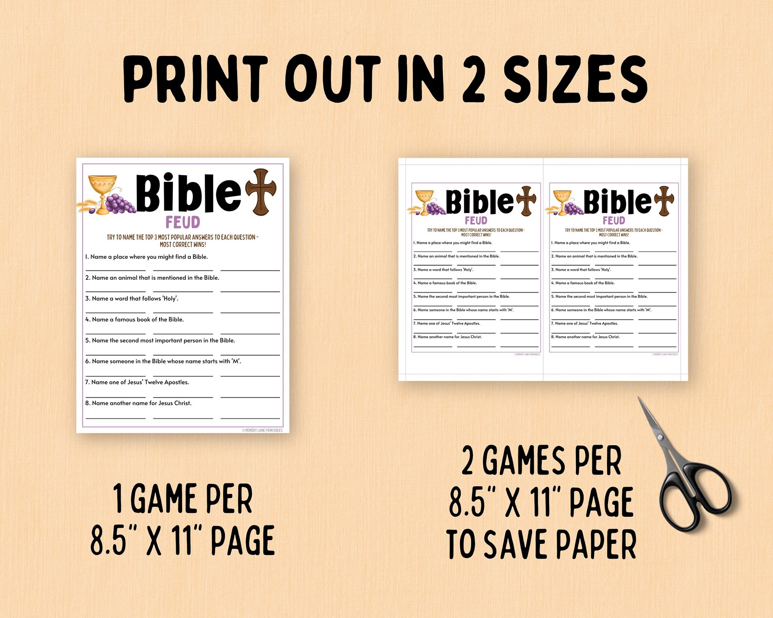 Bible Feud Game | Bible Study Game | Friendly Feud Church Game | Youth ...