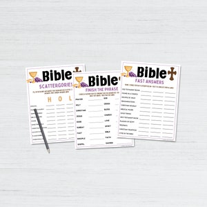 Bible Games Bundle | Bible Study Games | Church Games | Youth Group ...