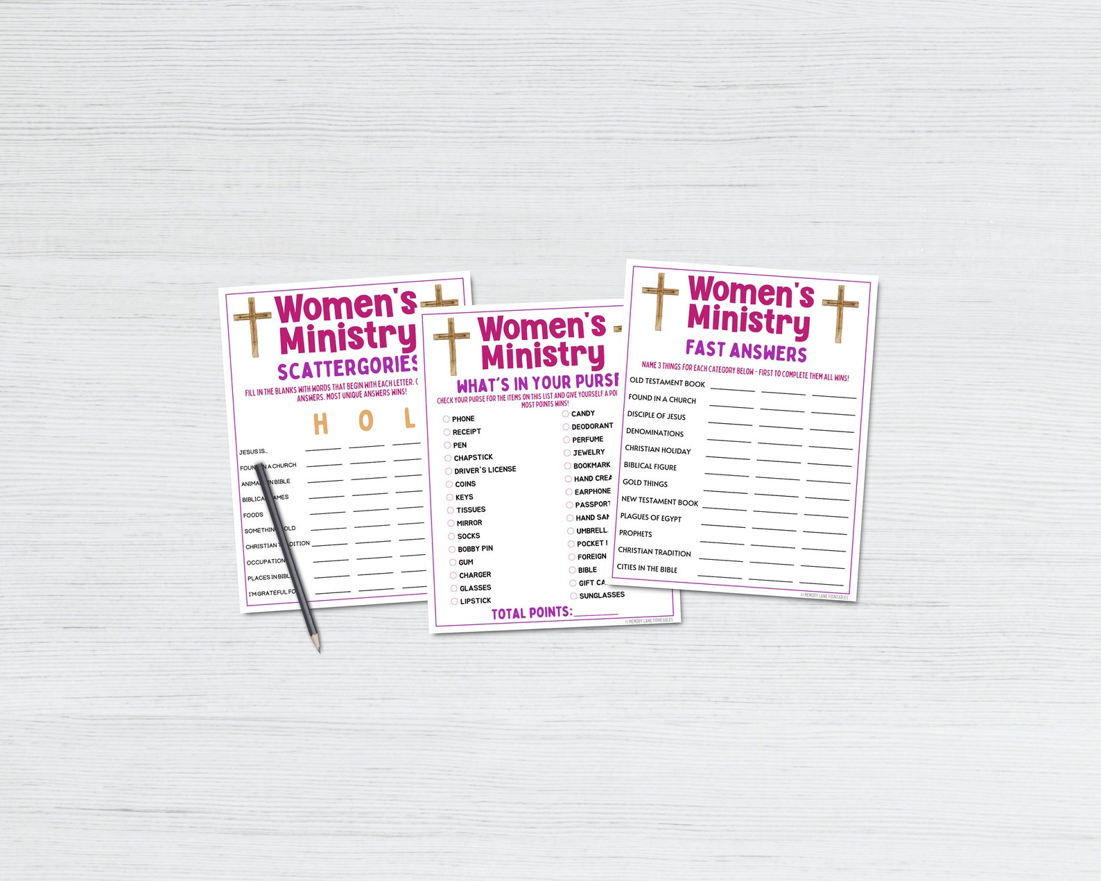 Women's Ministry Games Bundle | Bible Games | Church Games | Women's ...