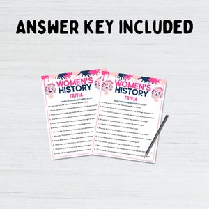 International Women's Day Trivia Game | Women's History Month Trivia ...