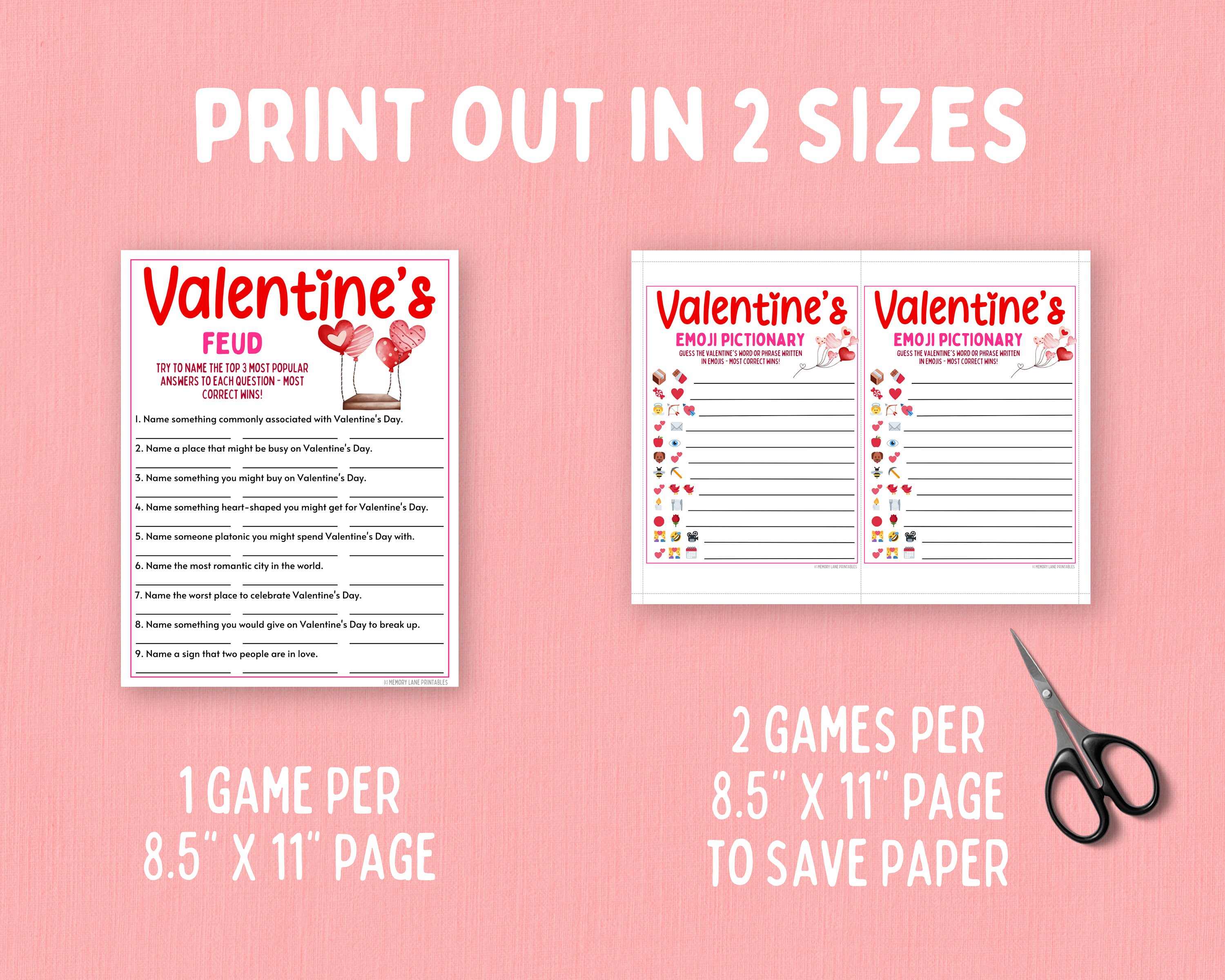 Valentine's Game Bundle | Valentine's Day Party Games | Fun Printable ...