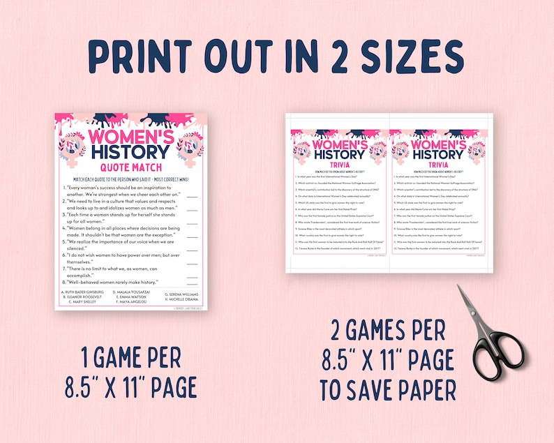 International Women's Day Games Bundle | Women's History Month Trivia ...