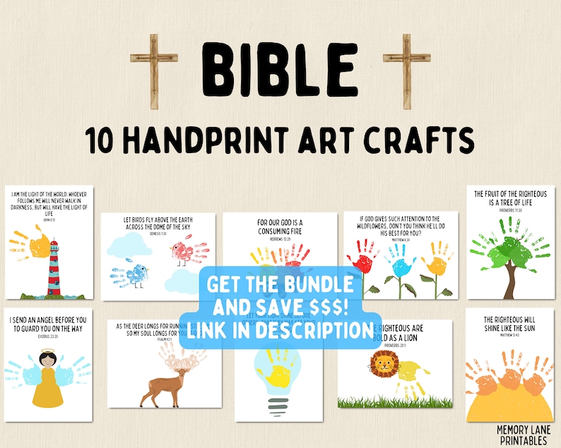 Bible Handprint Art Bible Handprint Craft Fun Printable Craft Sunday ...