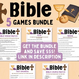 Bible Games Bundle | Bible Study Games | Church Games | Youth Group ...