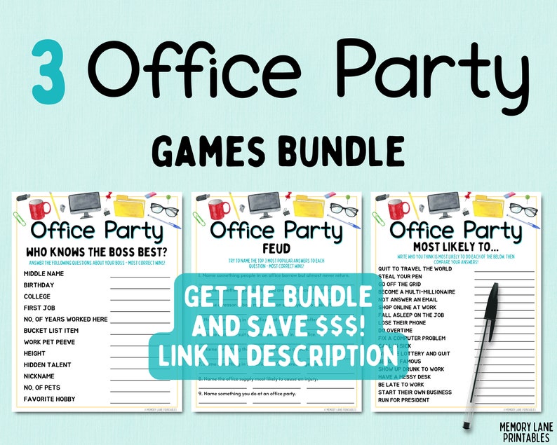 Office Party Who Knows the Boss Best Game | Work Party Game | Fun ...