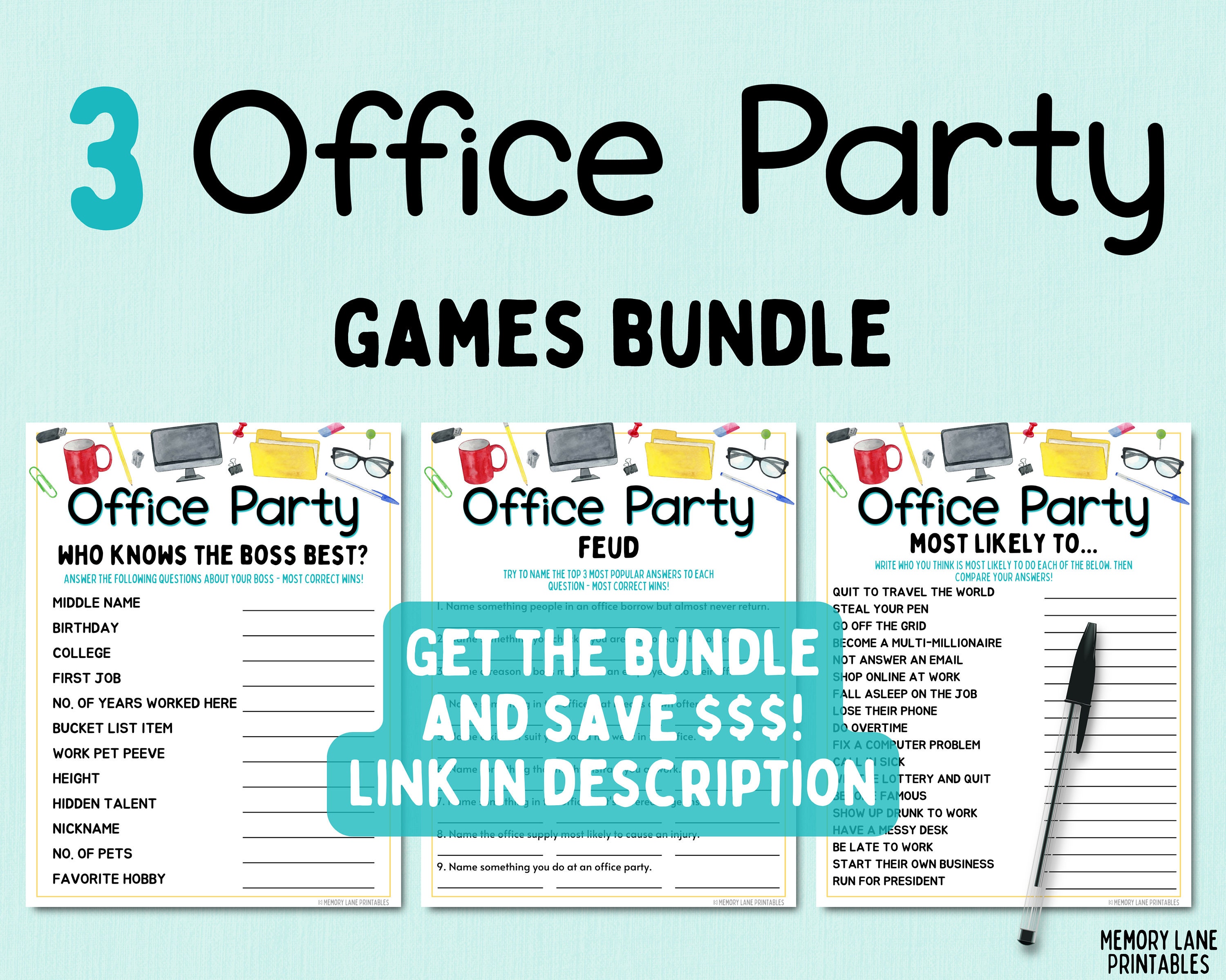 Office Party Who Knows the Boss Best Game | Work Party Game | Fun ...