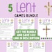 Lent Games Bundle | Lenten Games | Lent Activities | Lent Church Games ...