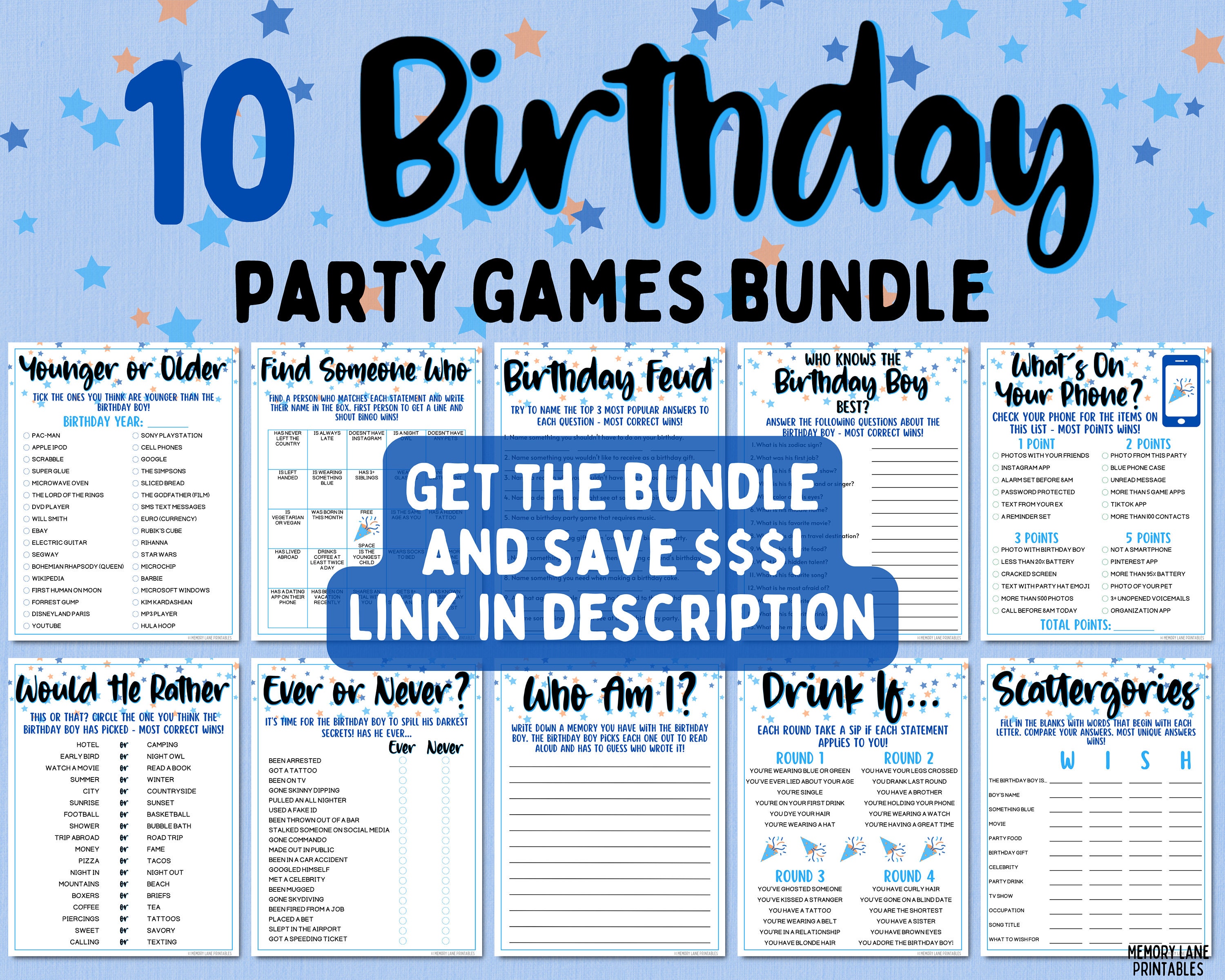 Who Knows the Birthday Boy Best Game | Birthday Game for Him | Adult ...