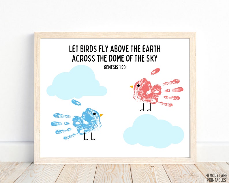 Bible Handprint Art Bible Handprint Craft Fun Printable Craft Sunday ...