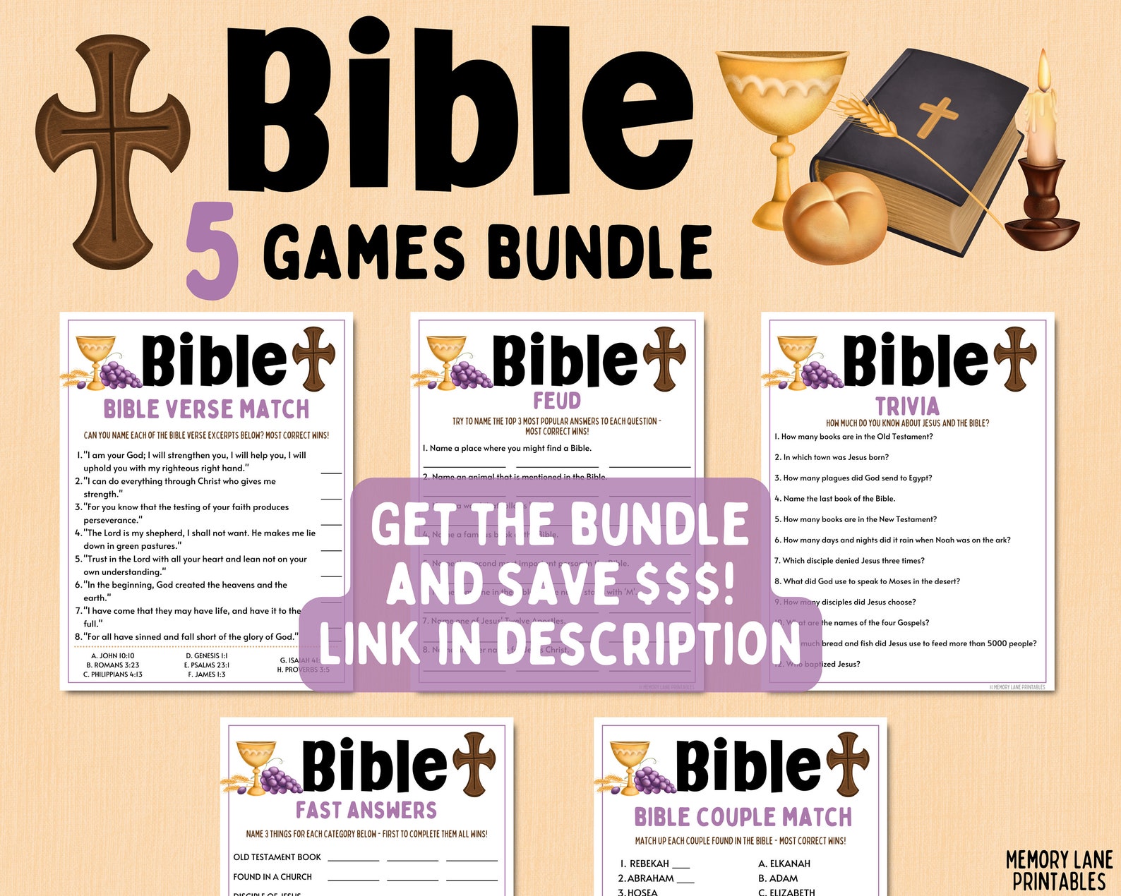Bible Feud Game | Bible Study Game | Friendly Feud Church Game | Youth ...