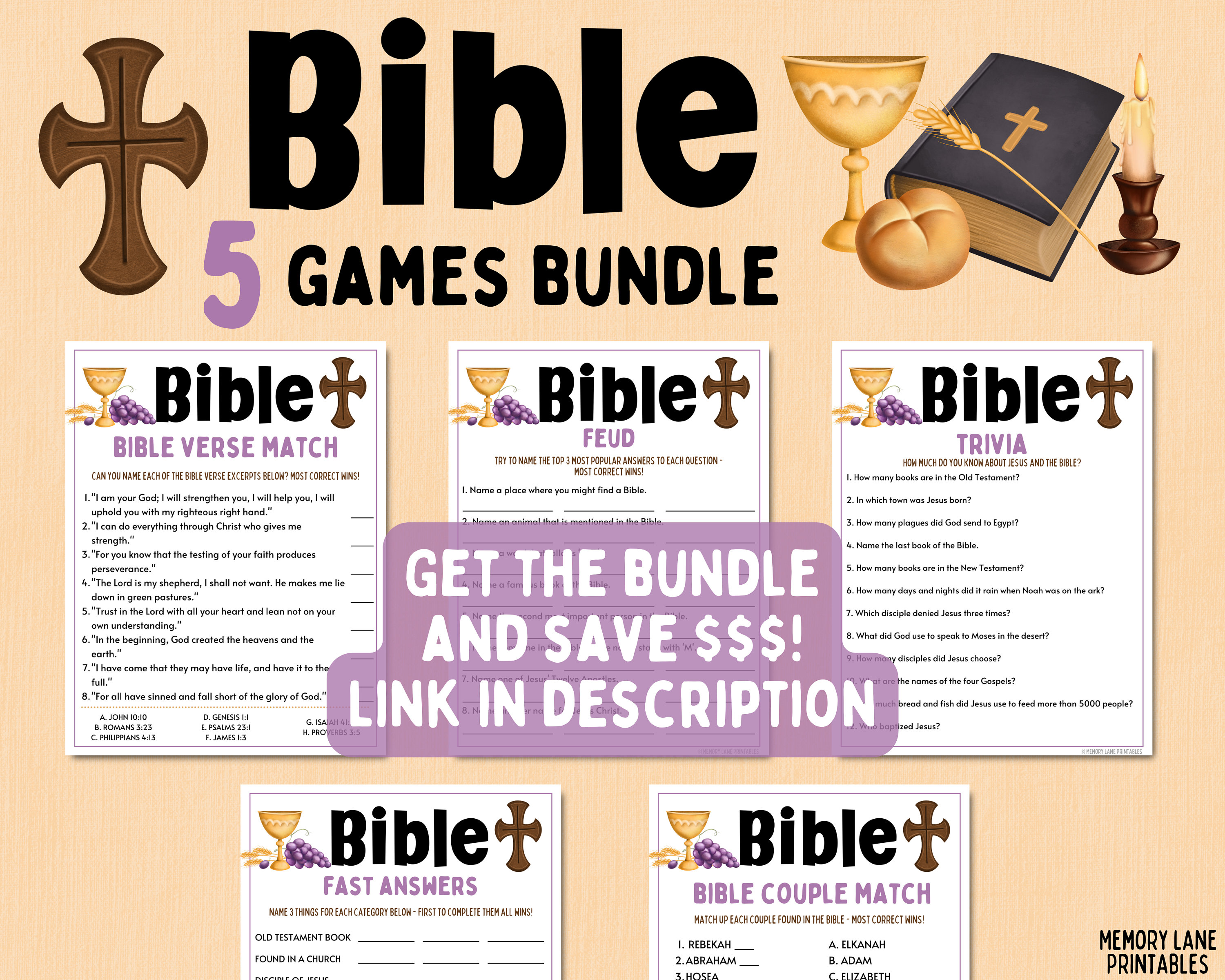 Bible Feud Game | Bible Study Game | Friendly Feud Church Game | Youth ...