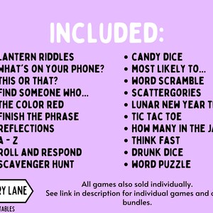 Chinese New Year Games Bundle | Lunar New Year Party Games 2025 | Fun ...