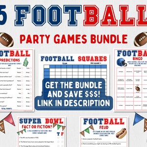 Football Roll A Football Game | Super Bowl Party Game | Fun Printable ...