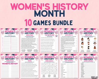 Women's Day Printable Game Collection - Etsy