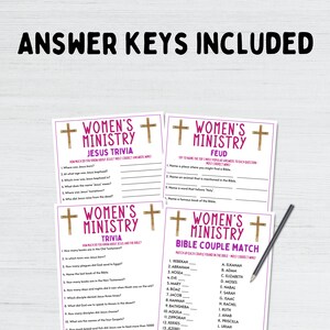 Women's Ministry Games Bundle Bible Games Church Games - Etsy