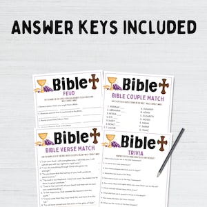 Bible Games Bundle | Bible Study Games | Church Games | Youth Group ...