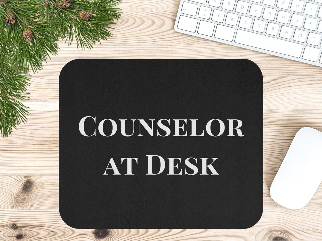 Lawyer Gift Counselor at Desk Mouse Pad Attorney Gift Office Decor ...