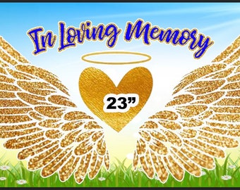 In Loving Memory Yard Card Sign - Etsy