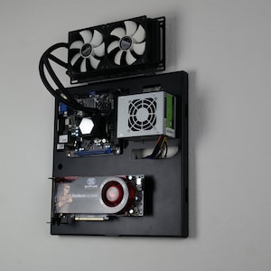 Mini ITX Wall Computer Case, Wall Mount Pc, Space Case, Custom Computer ...