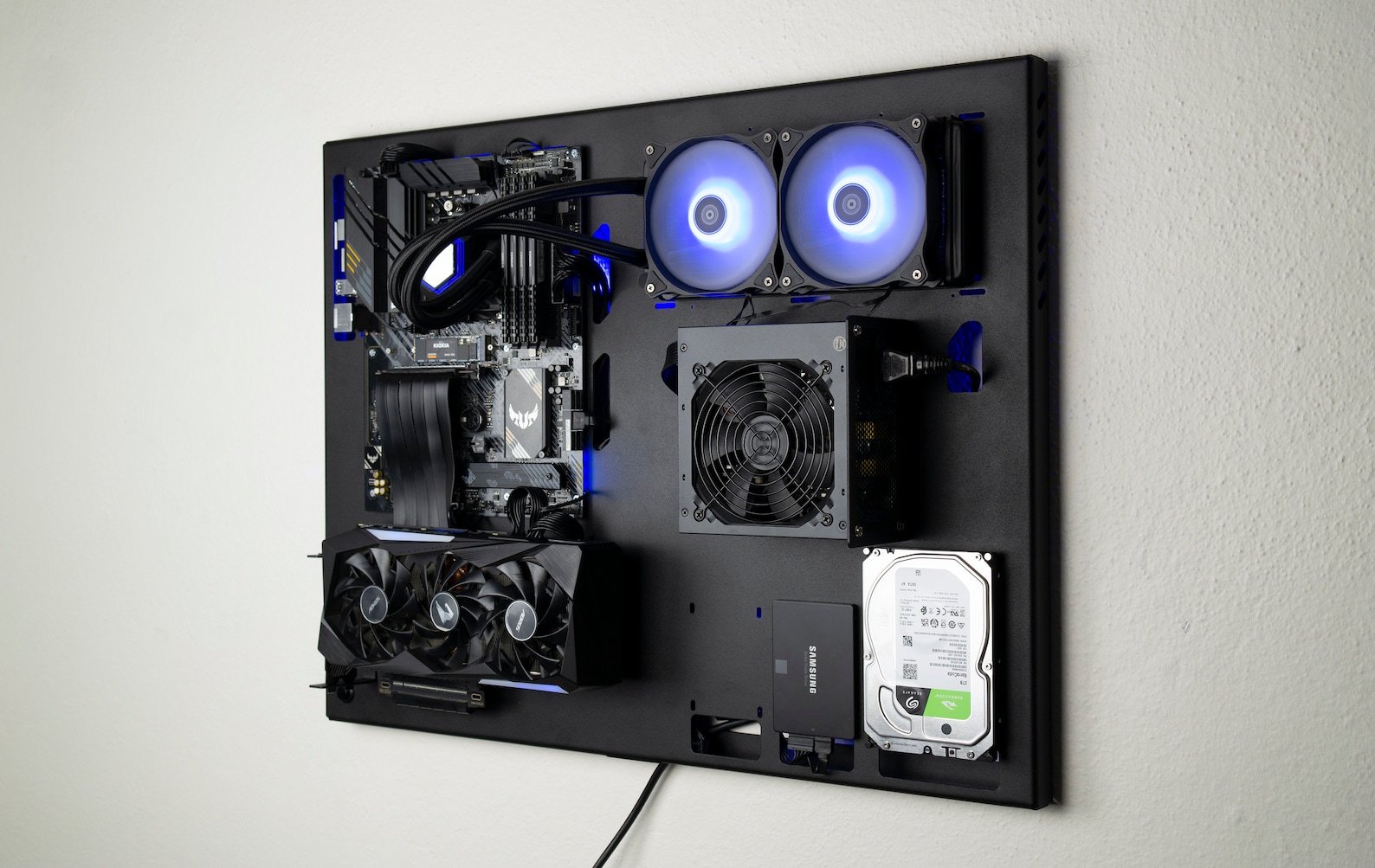 Wall Computer, Computer Wall Mount, Space Case, Open Case, Full ATX ...