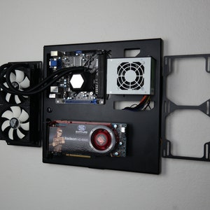 Mini ITX Wall Computer Case, Wall Mount Pc, Space Case, Custom Computer ...