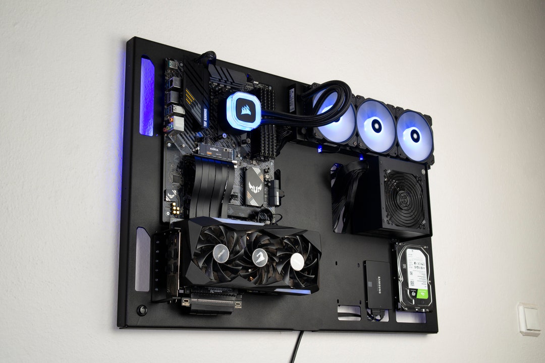 Wall Computer Case, Computer Wall Mount, Open Case, Full ATX, Open Air ...