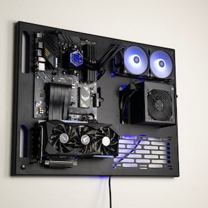 Wall Computer Dual Radiator, Wall Computer, Open Air Computer Case ...