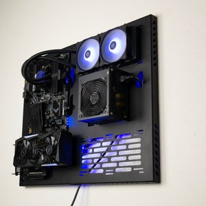 Wall Computer Dual Radiator, Wall Computer, Open Air Computer Case ...