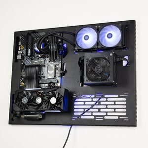 Wall Computer Dual Radiator, Wall Computer, Open Air Computer Case ...